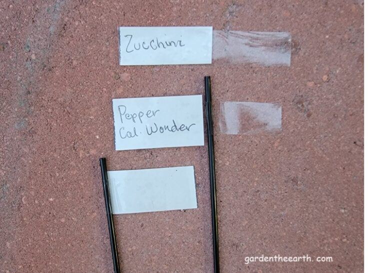 Make Your Own Plant Labels for Seedlings - Garden The Earth